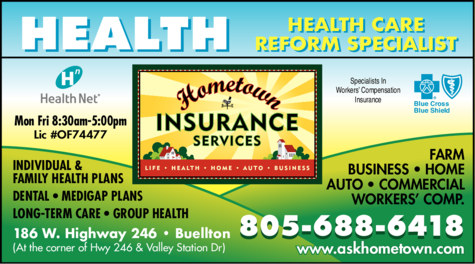 Hometown Insurance Services - Buellton, CA | SantaBarbaraYP